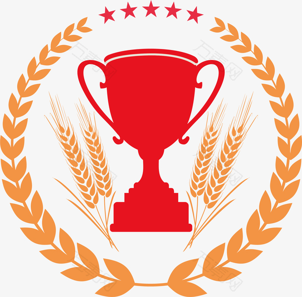 装饰的公安标志麦穗png元素素材图片下载-万素网