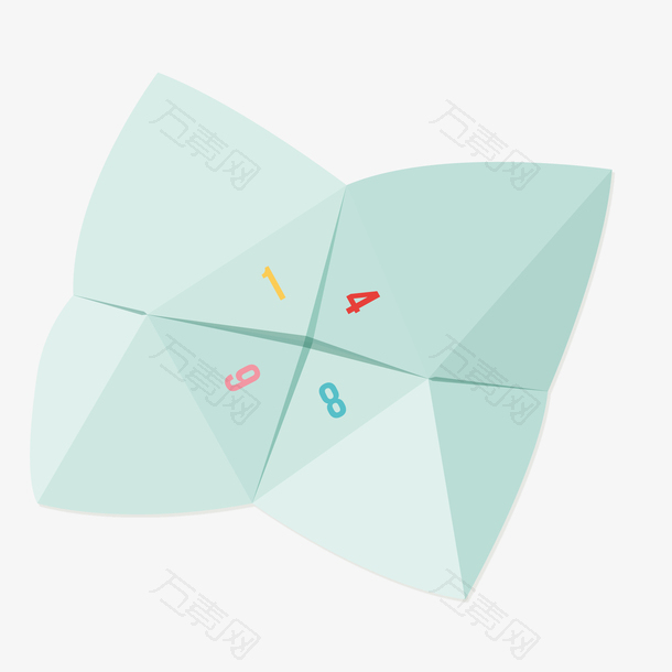 童年的折纸游戏设计png元素素材图片下载-万素网