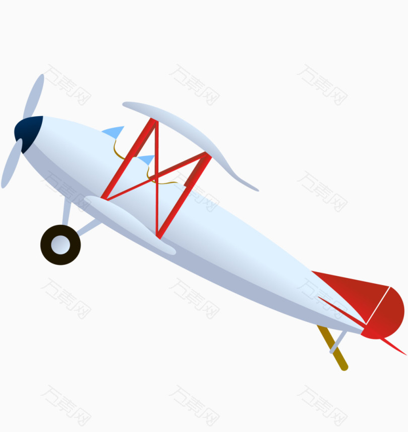 手绘飞机矢量图png元素素材图片下载-万素网