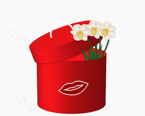 红色盒子png元素素材图片下载-万素网