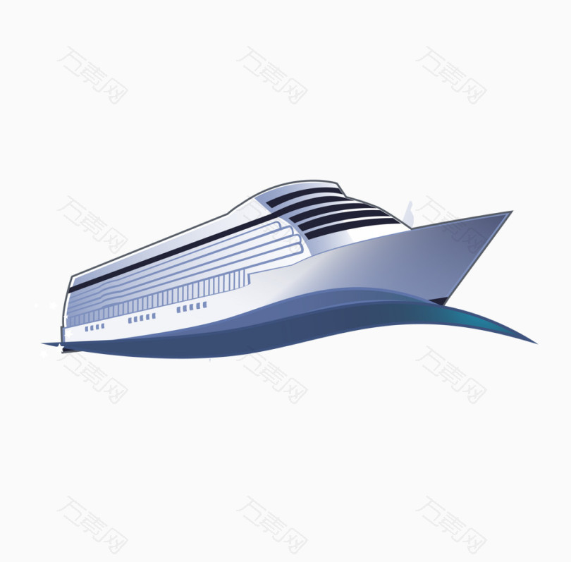 豪华游轮图标矢量图png元素素材图片下载-万素网
